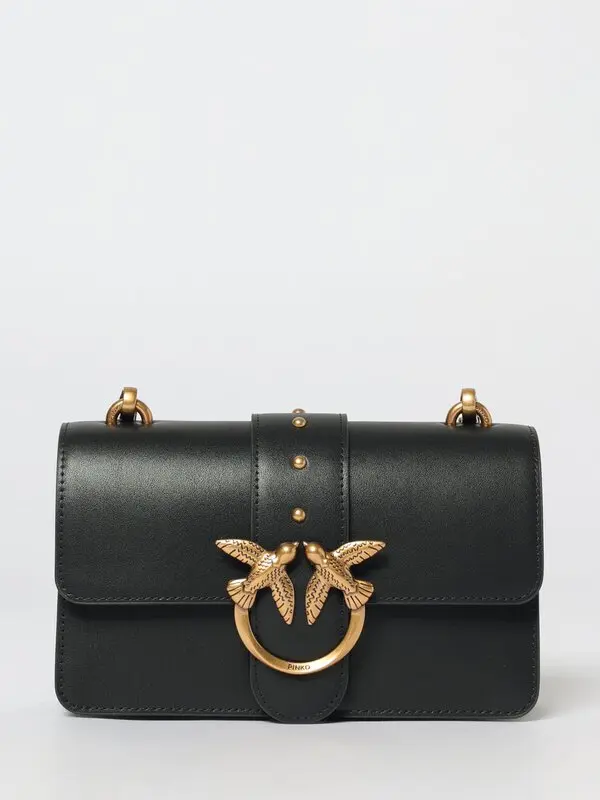 Pinko Love Bag One Studded Mini Crossbody Bag - Black