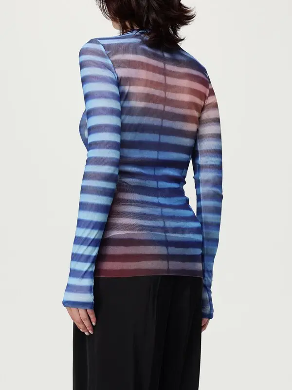 JEAN PAUL GAULTIER Striped Mesh Top