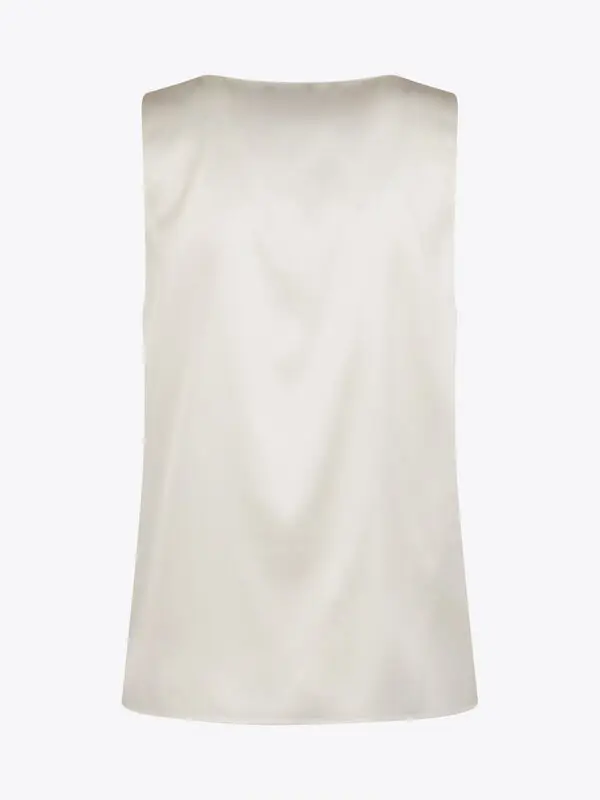 Emporio Armani Stretch Silk V-neck Top
