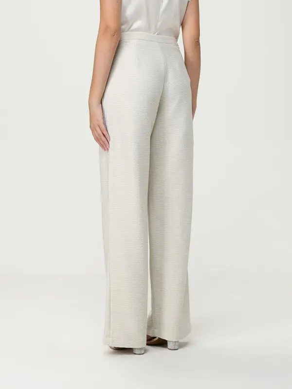 Emporio Armani Wide Leg Trousers - Yellow Cream