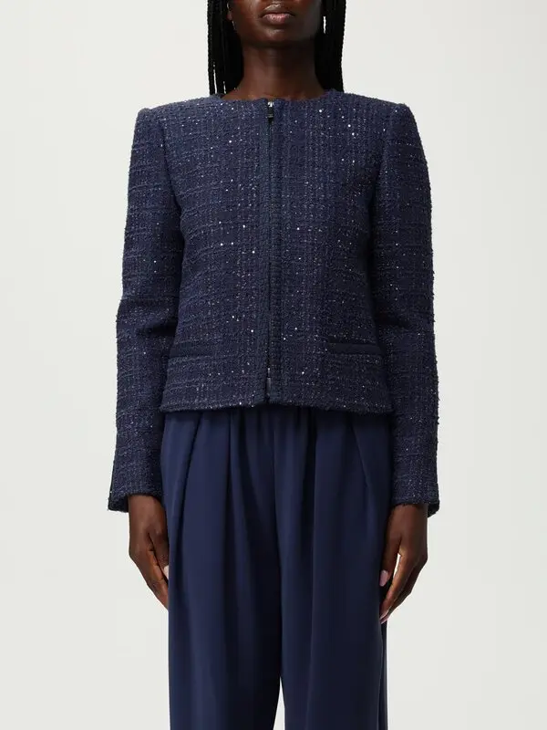 Emporio Armani Sequined Zip-up Jacket