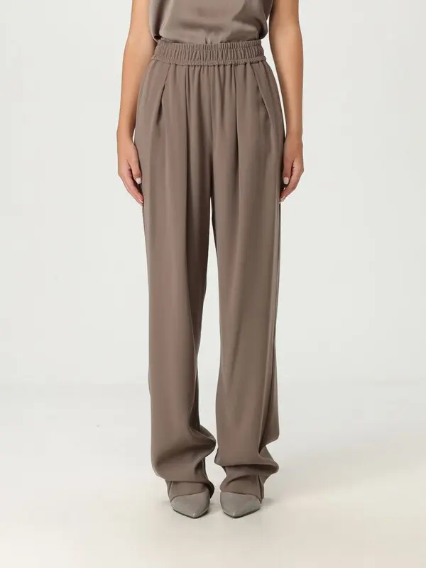 Emporio Armani Wide Leg Trousers - Dove Grey