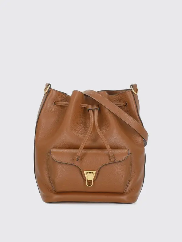 COCCINELLE Leather Bucket Bag - Brown