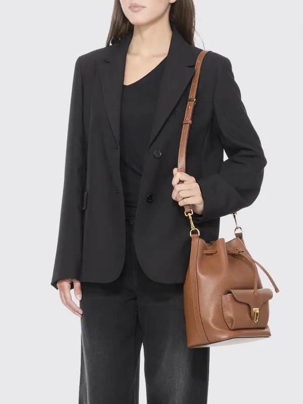 COCCINELLE Leather Bucket Bag - Brown
