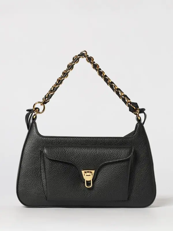 COCCINELLE Beat Generation Grained Leather Bag - Black