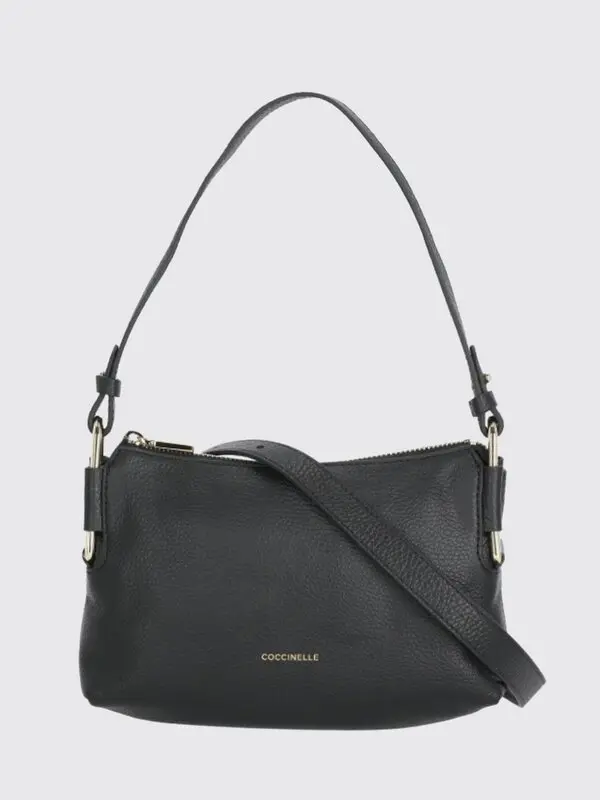 COCCINELLE Rebekka Grained Leather Mini Shoulder Bag - Black