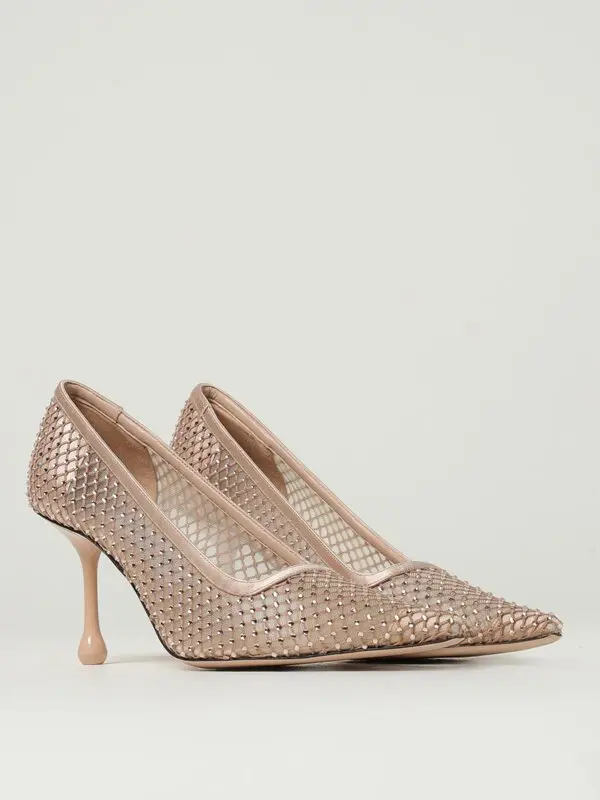JIMMY CHOO Embellished Mesh Pumps - Dust
