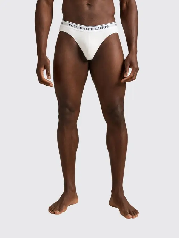 Polo Ralph Lauren Stretch Cotton Briefs With Logo Waistband - Multicolor