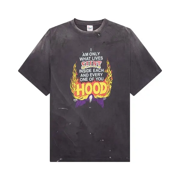 Saint Mxxxxxx X Neighborhood Hood Tee - Black | Editorialist