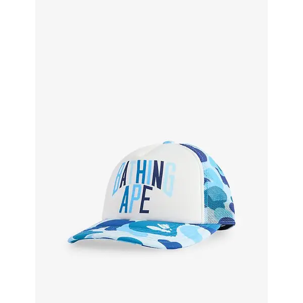 A BATHING APE Camo Woven Baseball Cap - Blue