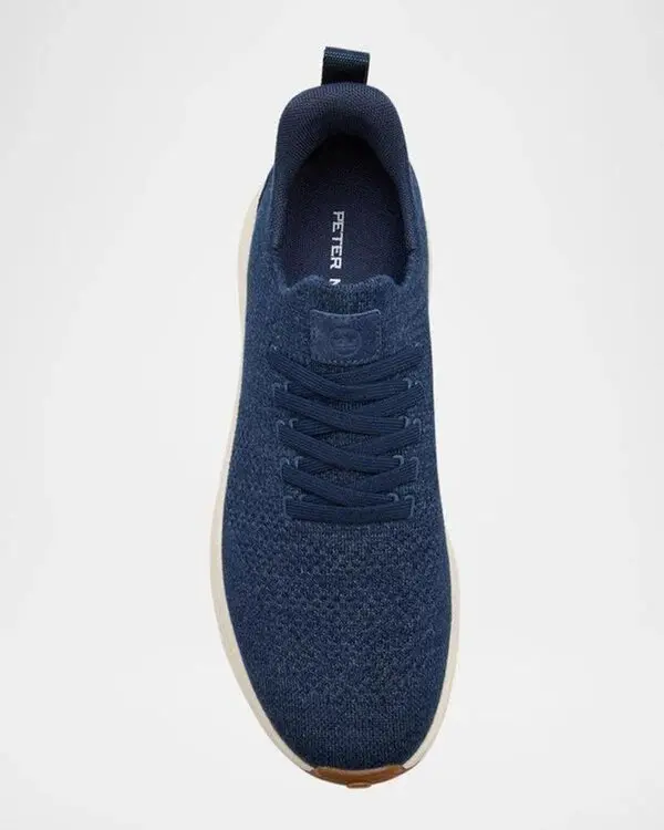 Peter Millar Odeon Knit Sneakers - Navy