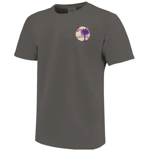 IMAGE ONE Clemson Tigers Palmetto C Baseball T-shirt