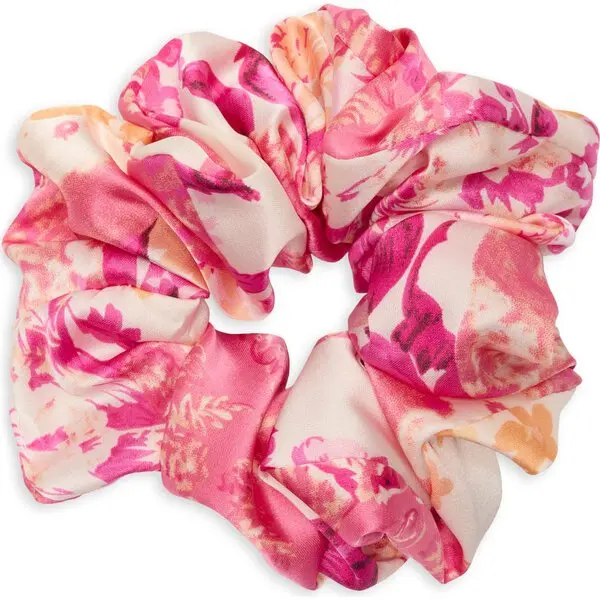 L. Erickson Annalise Scrunchie - Pink Multi