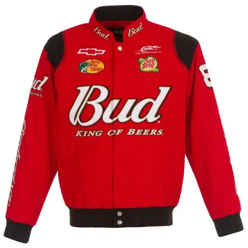 JH DESIGN Dale Earnhardt Jr. Budweiser Full-snap Twill Jacket