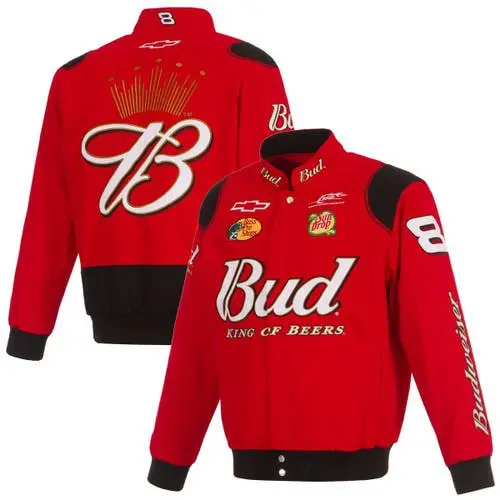 JH DESIGN Dale Earnhardt Jr. Budweiser Full-snap Twill Jacket