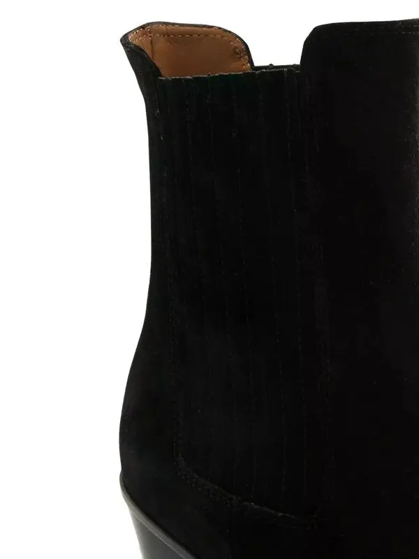 Paris Texas Elastic-panel Pointed-toe Boots - Black