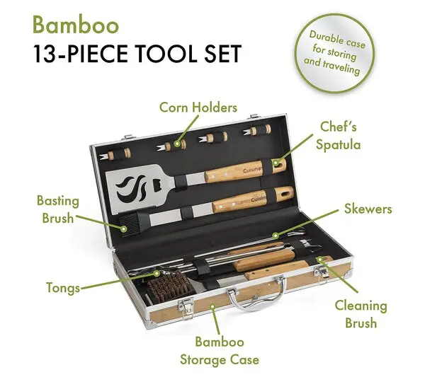 CUISINART 13-piece Bamboo Tool Set