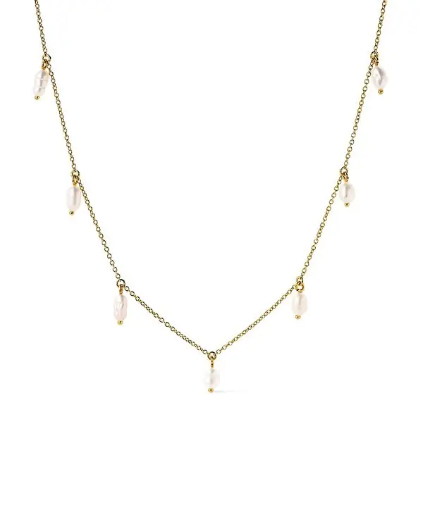 ANA LUISA Loki Pearl Necklace - Gold