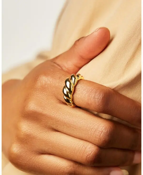 ANA LUISA Rope Bold Twist Ring