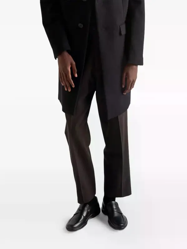 Prada Toblach Leather Loafers - Black