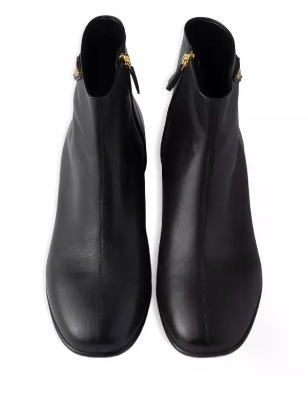 Prada Triangle-logo Zip Ankle Boots