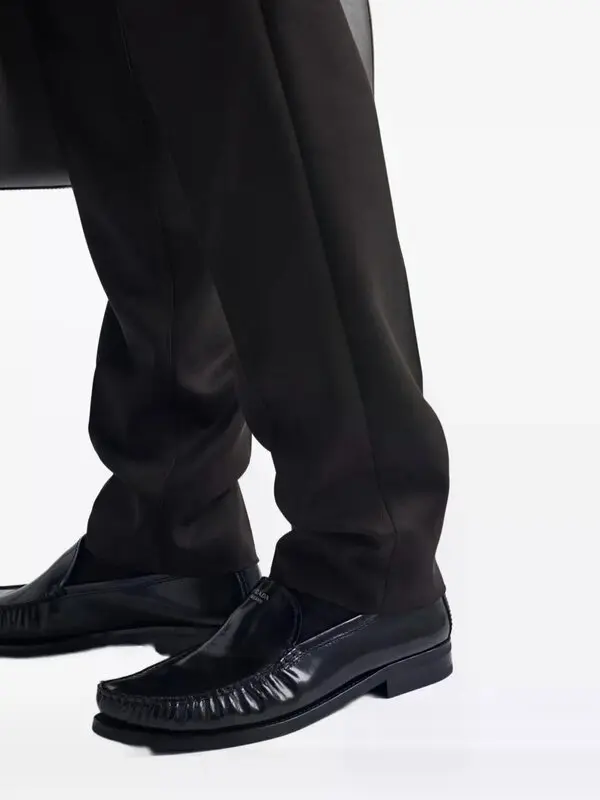 Prada Pleated-front Wool Trousers - Brown