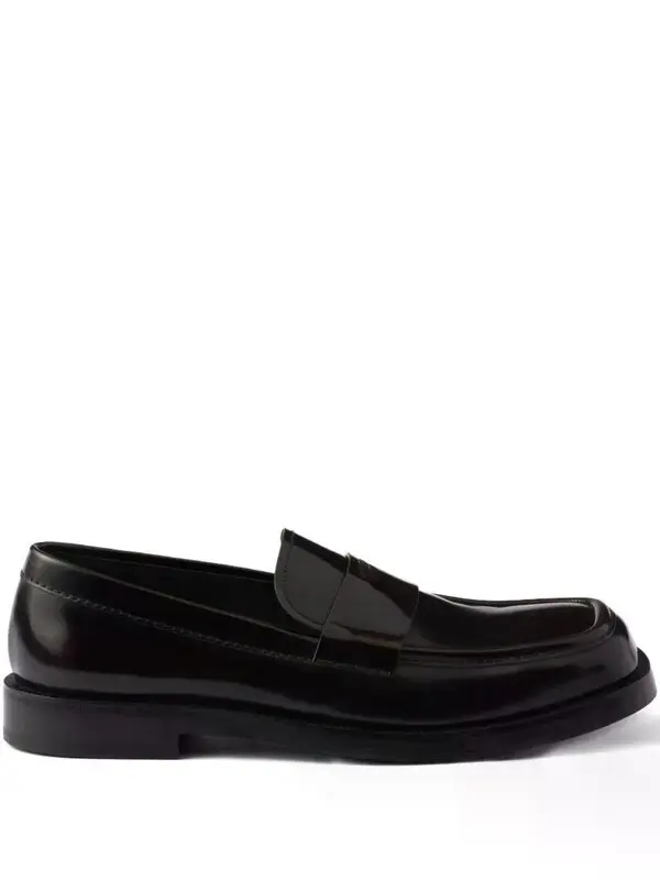 Prada Brushed Leather Loafers