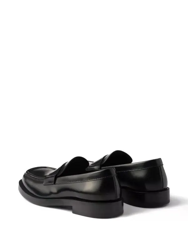 Prada Brushed Leather Loafers
