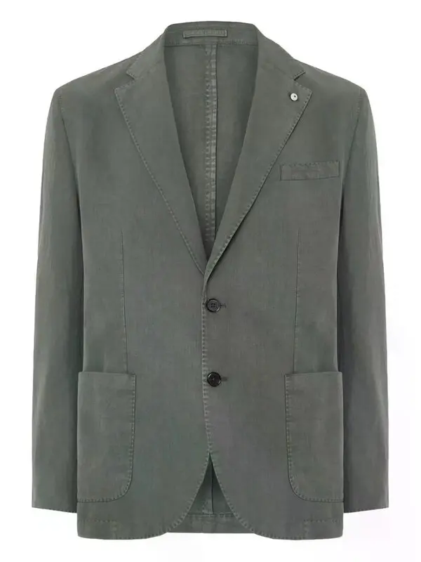 L.B.M. 1911 Patch-pocket Linen Blazer - Green