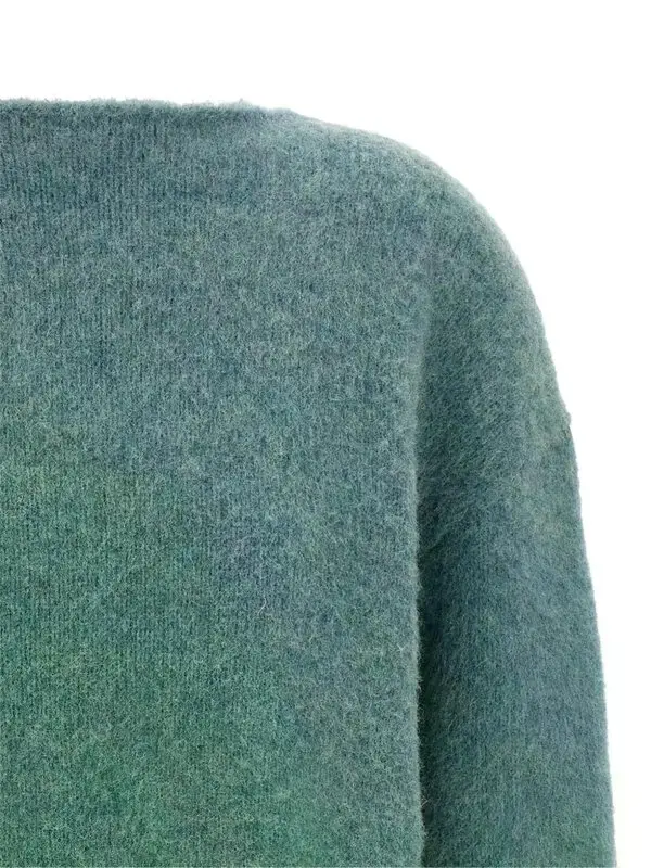 JIL SANDER Fringed Wool Sweater - Blue