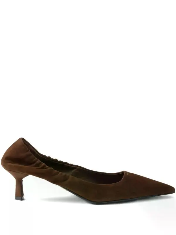 Prada Pointed-toe Suede Pumps
