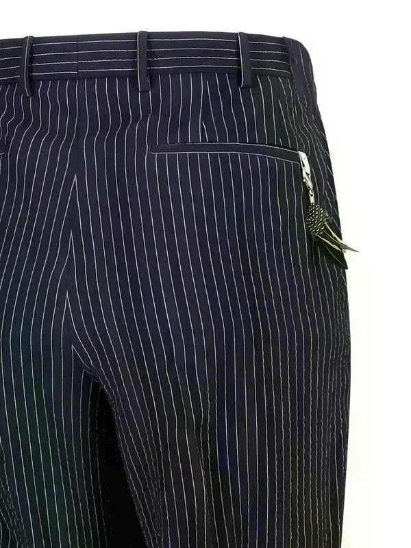 PT TORINO Pinstripe Trousers With Pleat Detail