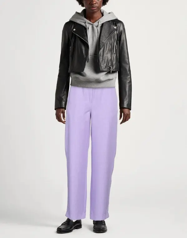 JIJIL Straight-leg Drawstring Pants - Purple