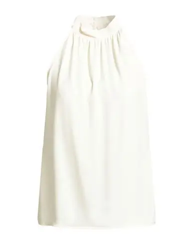 Liu Jo Crepe Top With Appliqués And Crystals - Ivory
