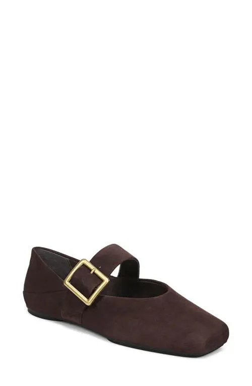 Franco Sarto Oakes Square Toe Flat - Hickory Brown