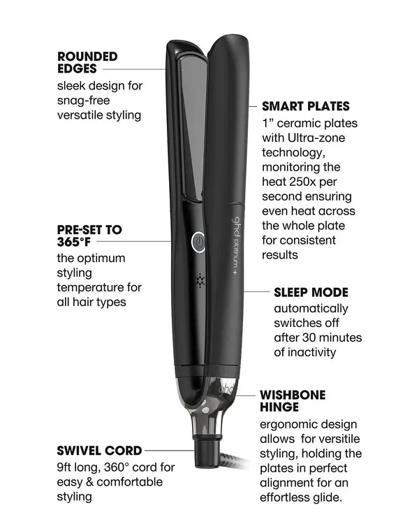 GHD Platinum + 1 Styler - Black