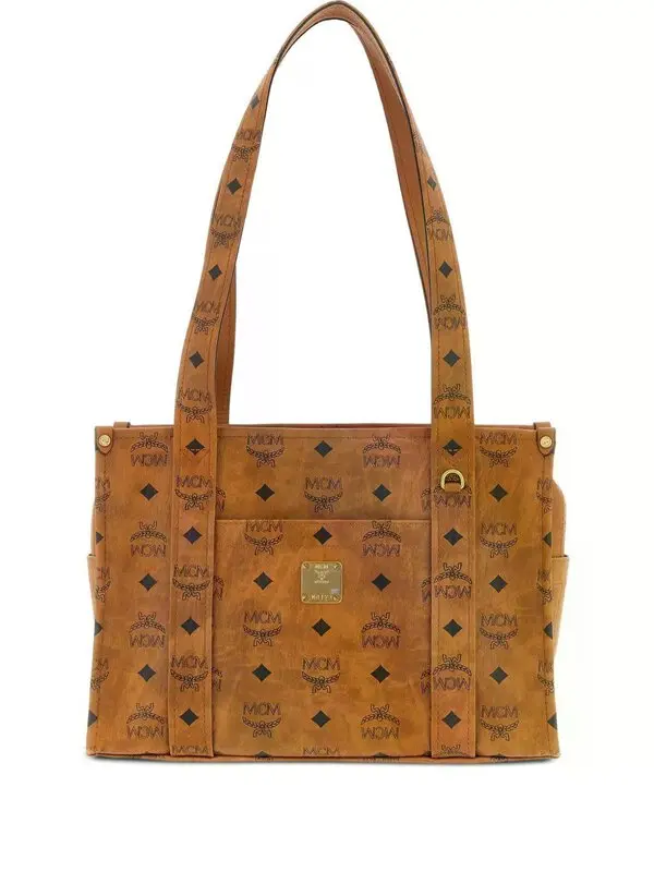 Mcm Visetos Monogram School Tote