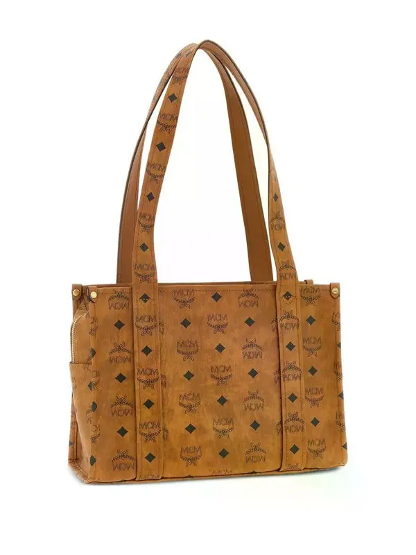 Mcm Visetos Monogram School Tote