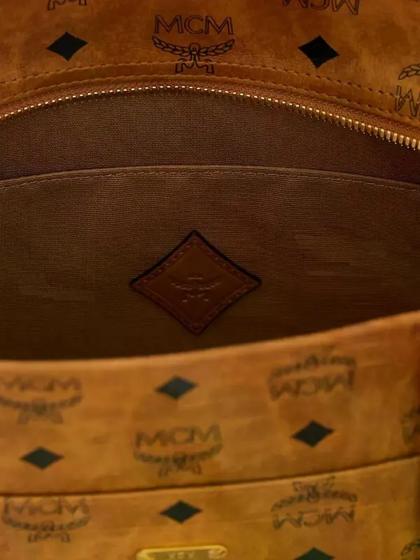 Mcm Visetos Monogram School Tote