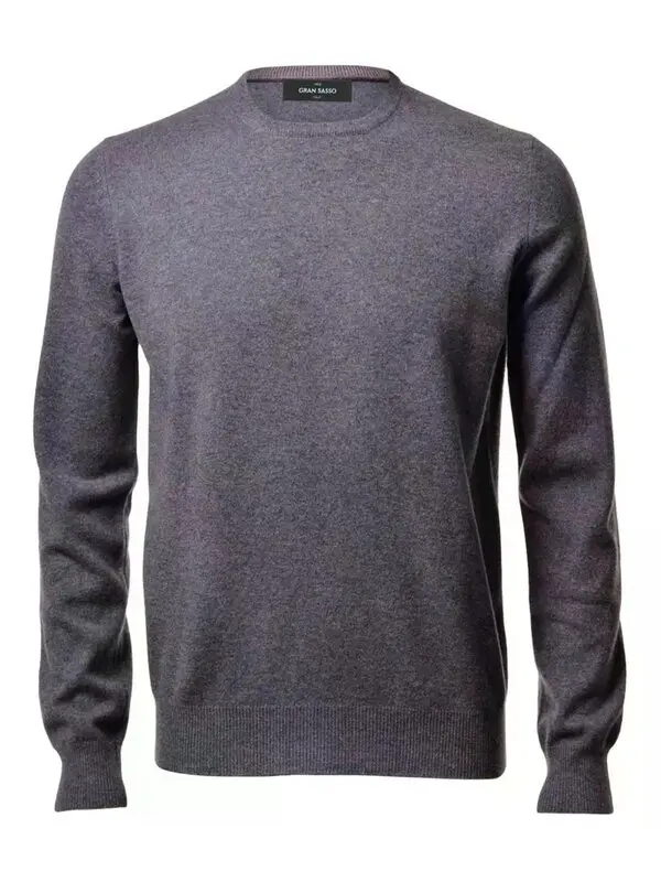 GRAN SASSO Cashmere Crew-neck Sweater - Grey