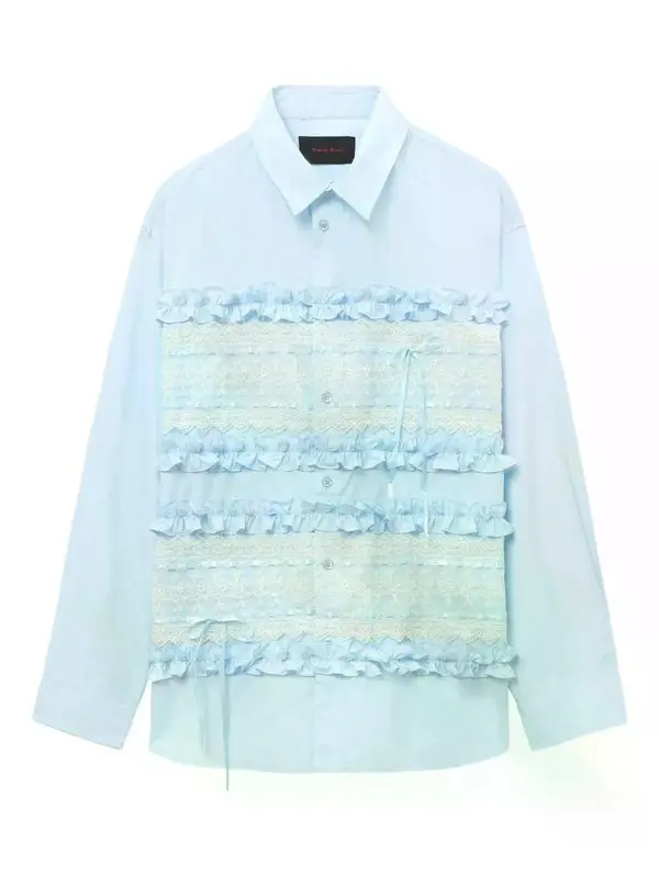 Simone Rocha Lace-insert Ruffled Shirt
