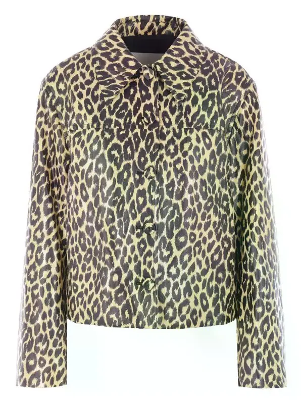 JIL SANDER Leopard-print Jacket - Neutrals