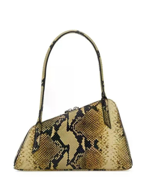 Attico Snakeskin Leather Shoulder Bag