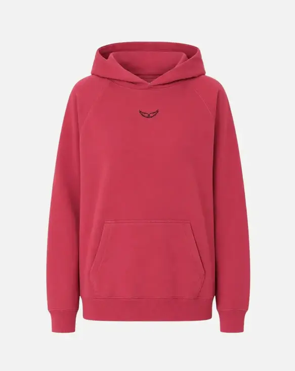 Zadig&Voltaire Georgy Long-sleeved Hoodie - Cherry