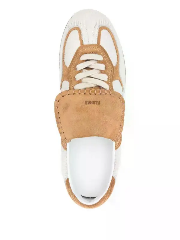 ALOHAS Suede Lace-up Sneakers - White