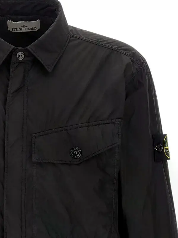 Stone Island Compass-motif Jacket - Black