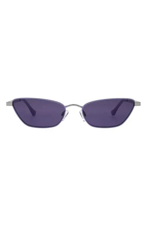 FLORENCE BY MILLS 56mm Cat Eye Sunglasses - Silver Purple
