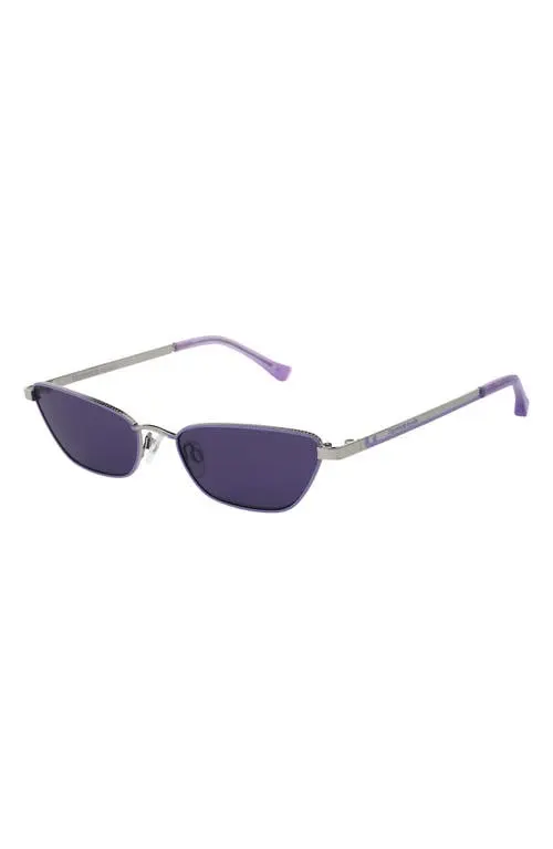 FLORENCE BY MILLS 56mm Cat Eye Sunglasses - Silver Purple