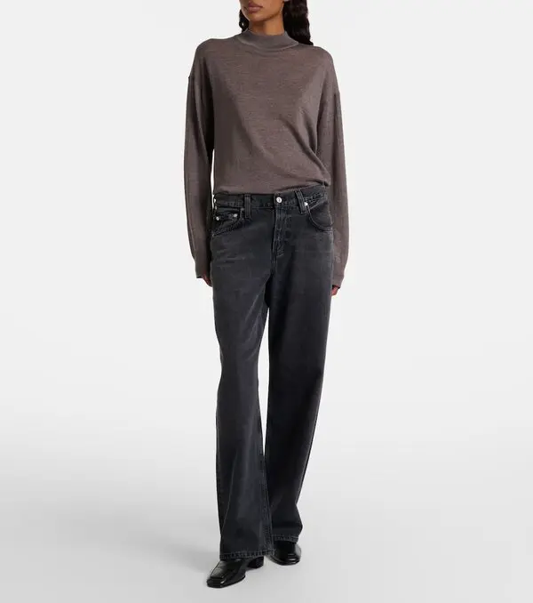 Citizens Of Humanity Lindz Low-rise Straight Jeans - Black