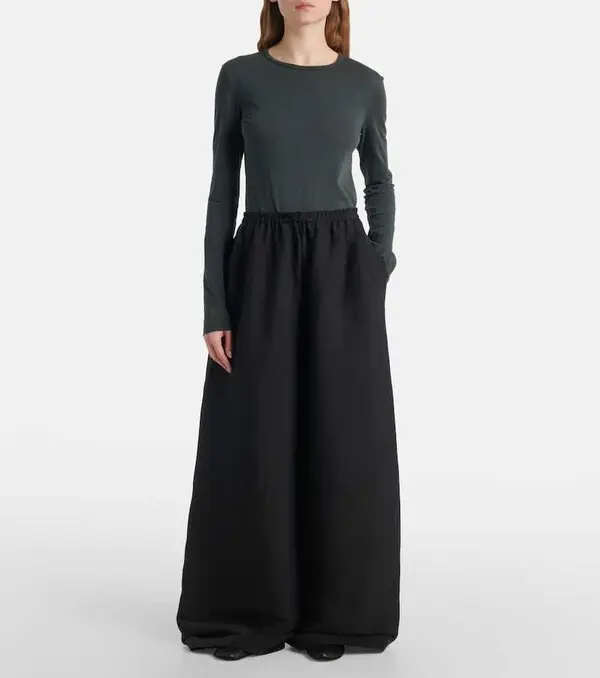 THE ROW Bellana Wide-leg Silk Pants